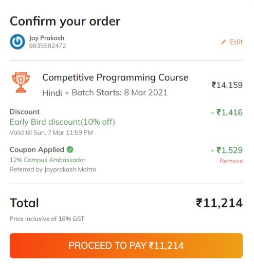 Coding Ninjas Competitive Programming Course With 12 Discount